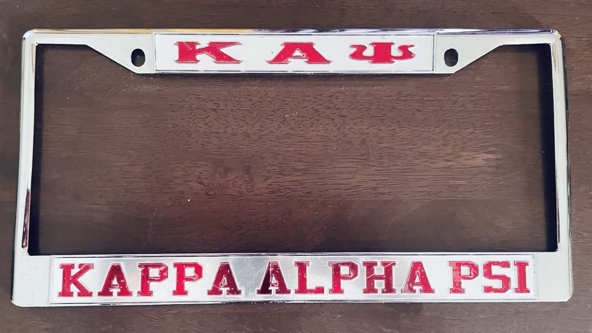 KAPPA CHROME LICENSE PLATE FRAME – #EntrepreNUPE