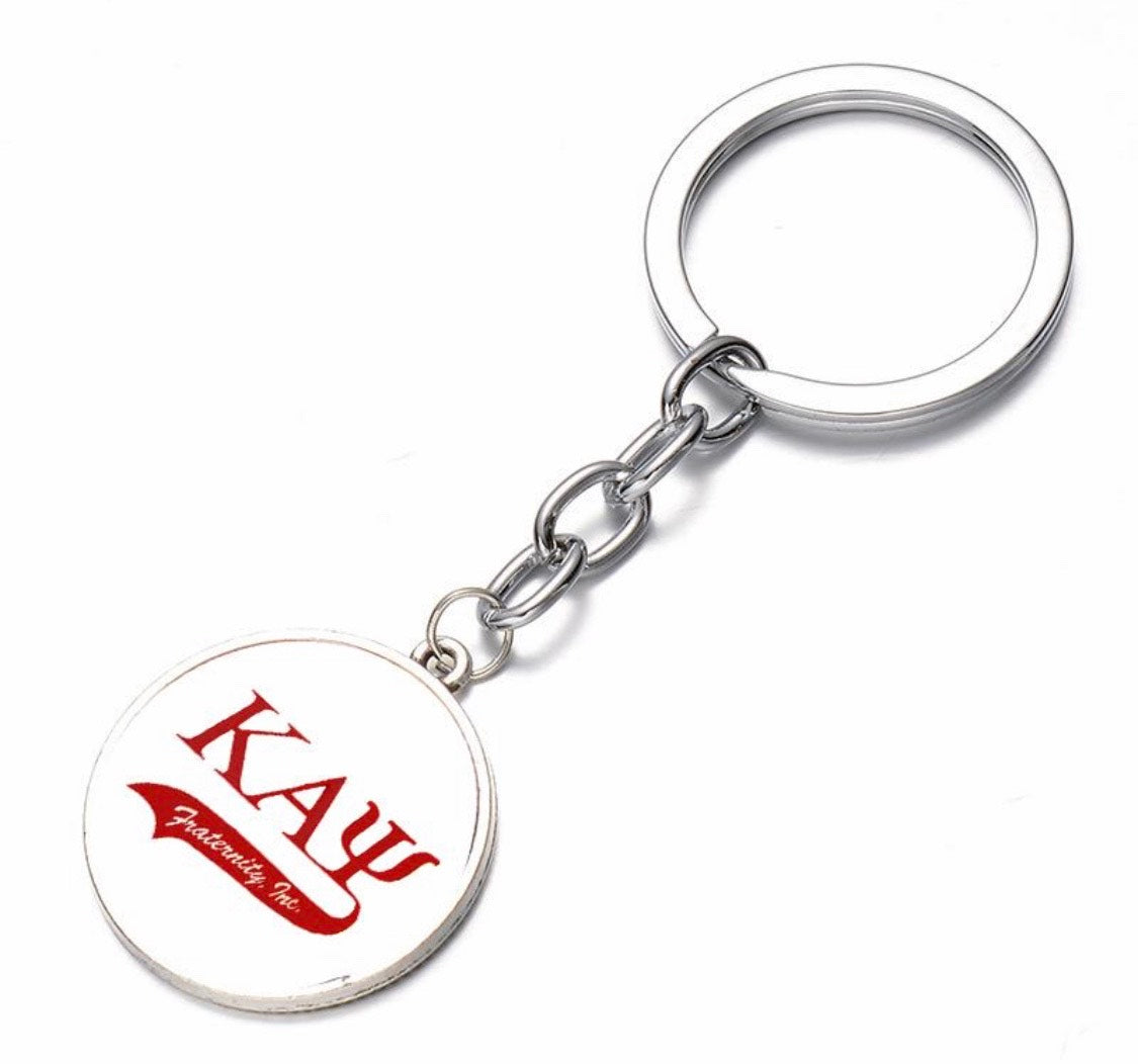 Kappa Key Chain (White/Silver) – #EntrepreNUPE