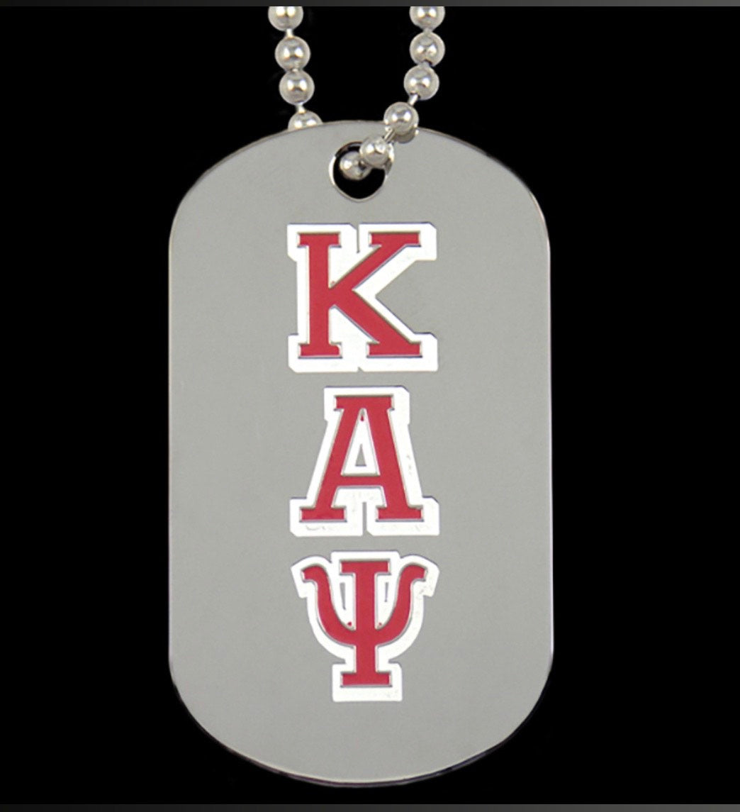 KAPPA Silver Double-Sided Dog Tag W/Chain – #EntrepreNUPE